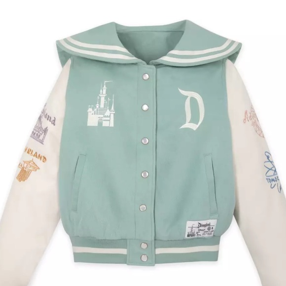 Disney | Jackets & Coats | Disneyland Varsity Jacket For Women By Her ...